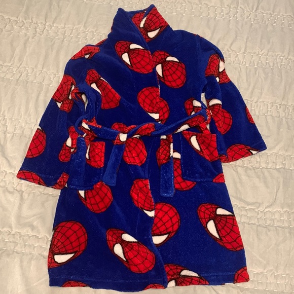Marvel | Pajamas | Spiderman Marvel Super Hero Plush Bath Robe Royal ...
